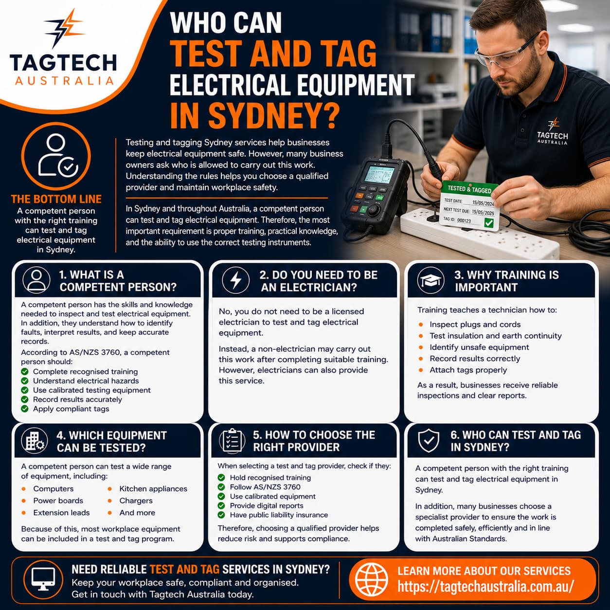 Who Can Test and Tag Electrical Equipment in Sydney